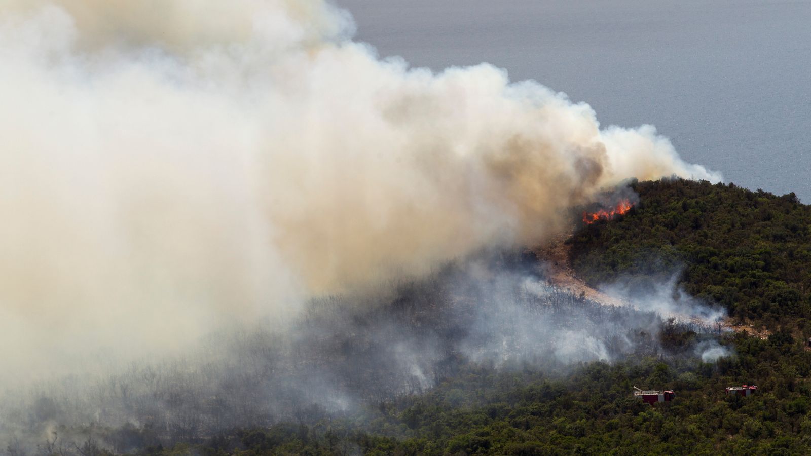 Wildfires rip through southern and central Europe | UK News | Sky News