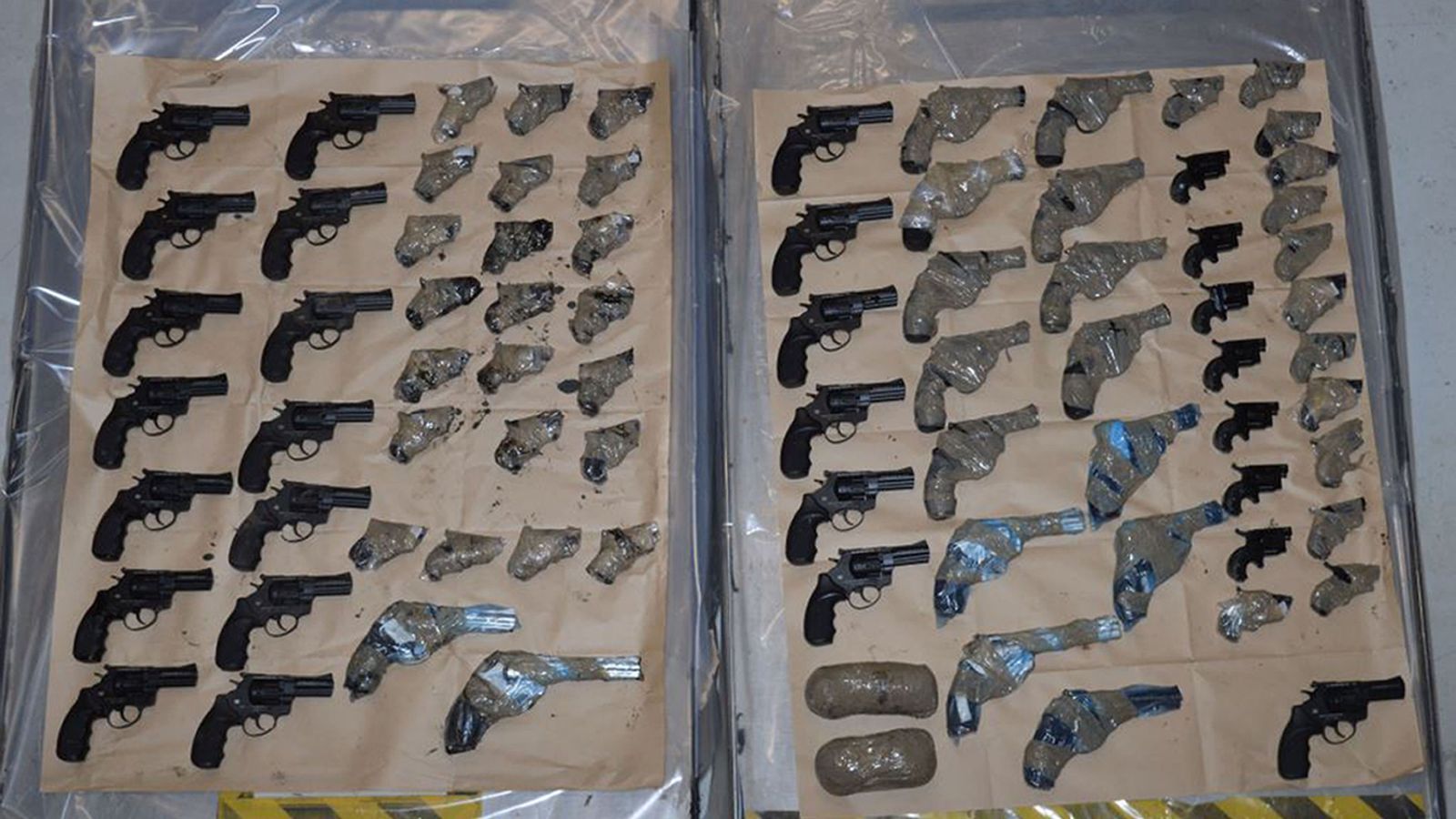 Huge gun haul heading for UK stopped at Channel Tunnel | UK News | Sky News