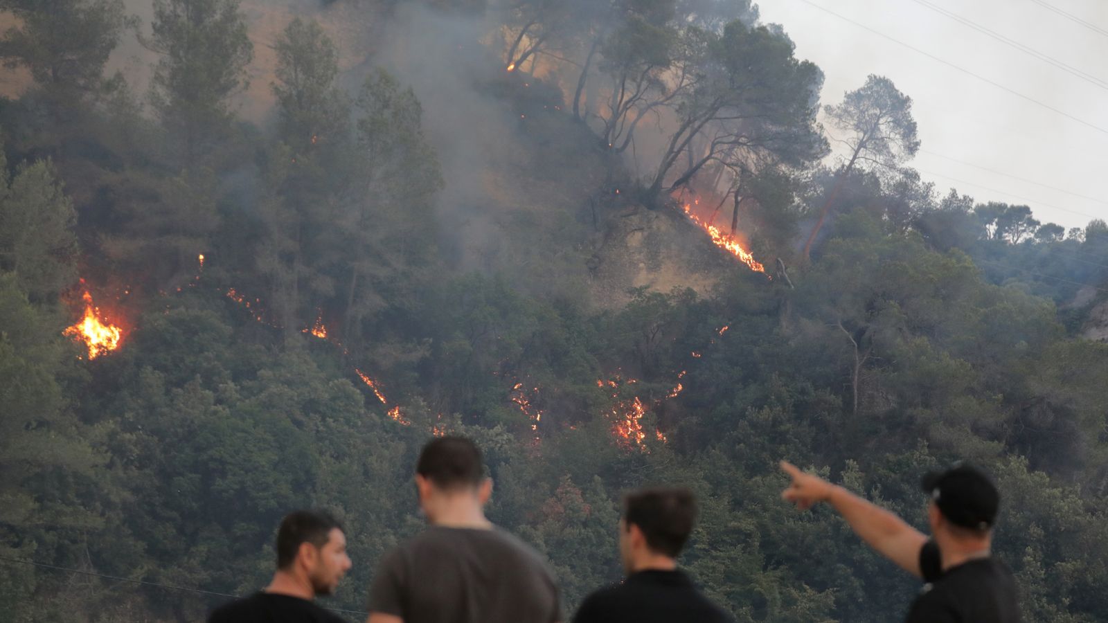 Wildfires rip through southern and central Europe | UK News | Sky News