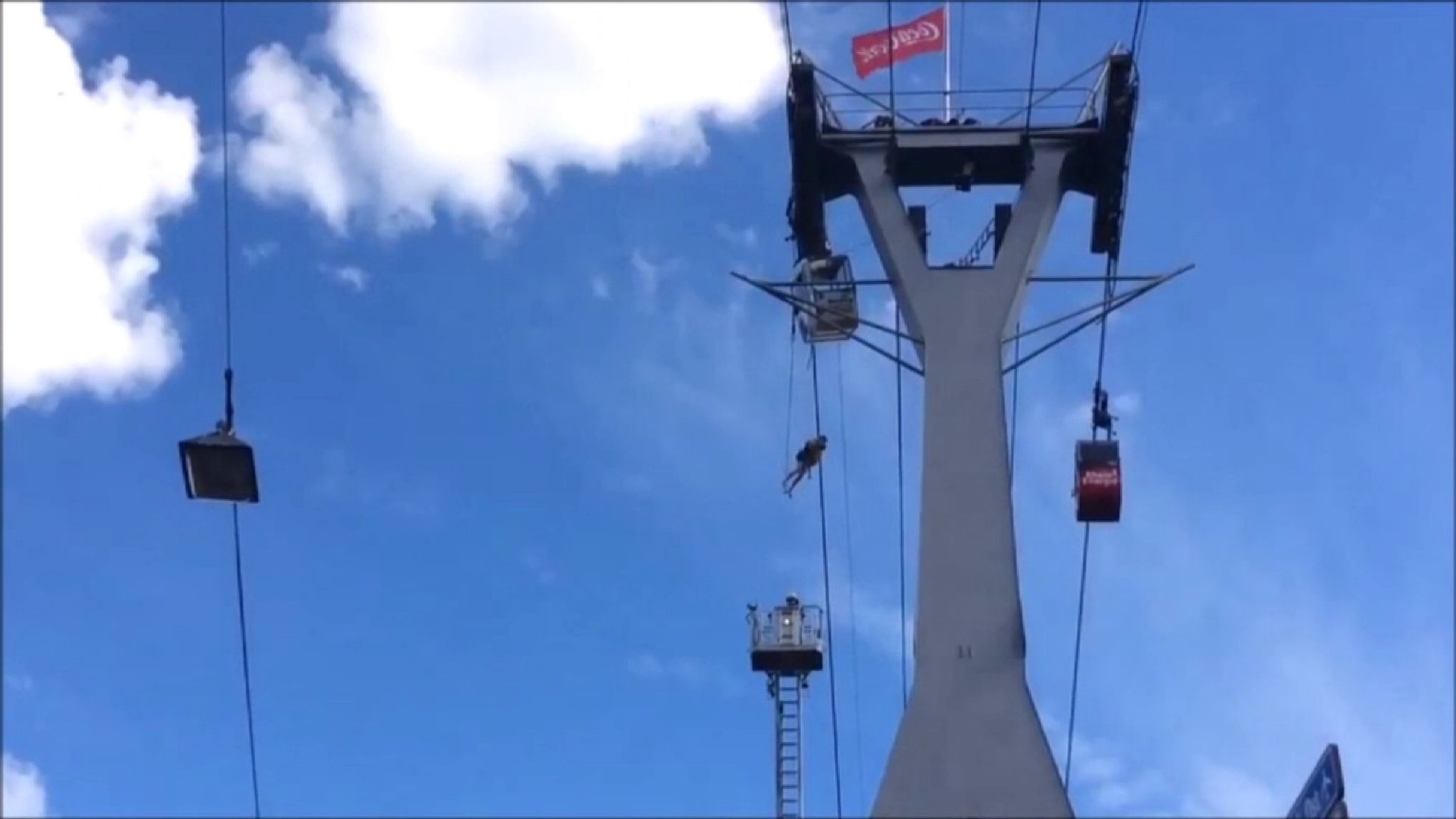 One hundred passengers were stranded as cable car breaks down in ...