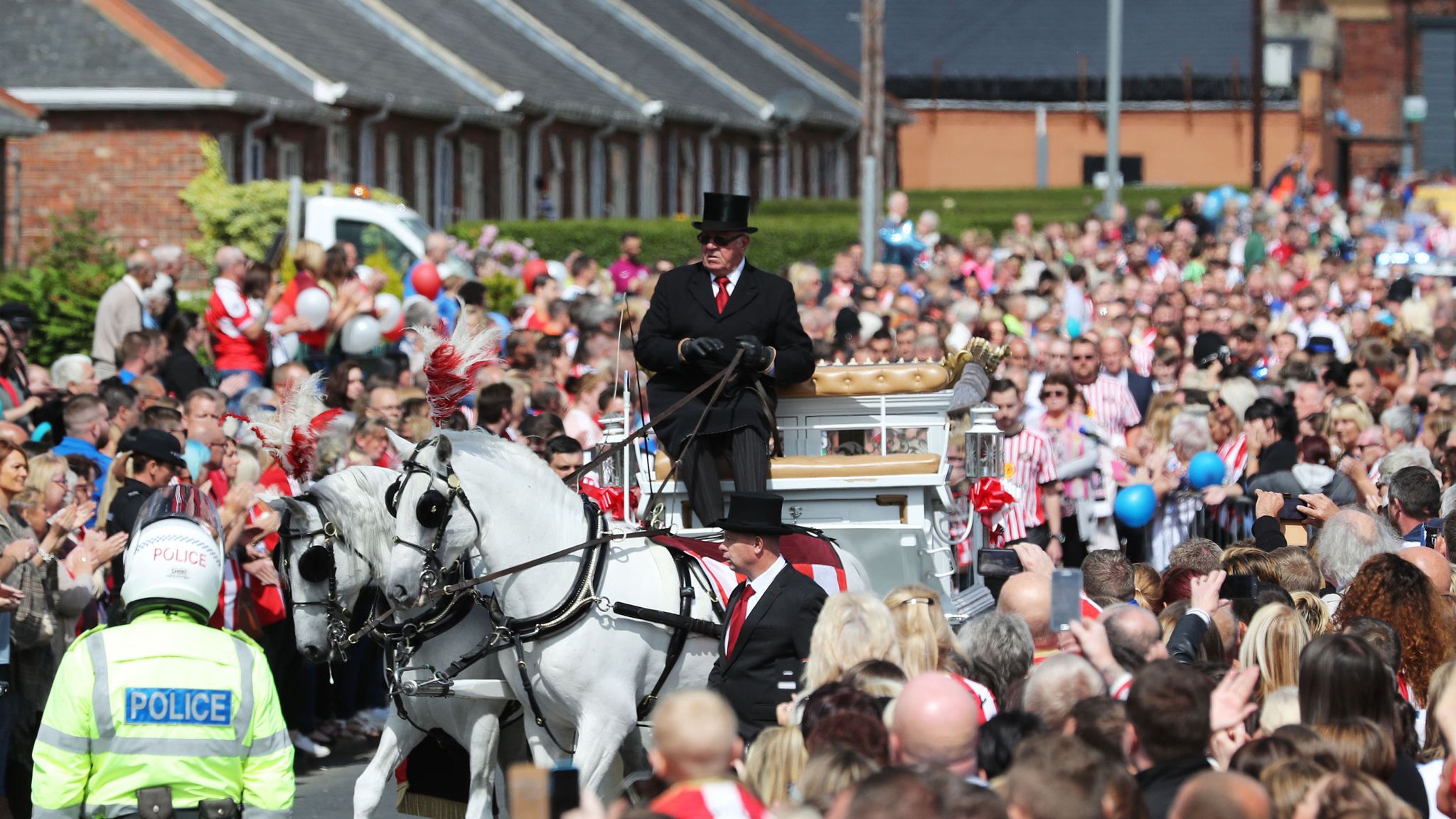 Jermain Defoe among mourners at Bradley Lowery funeral | UK News | Sky News