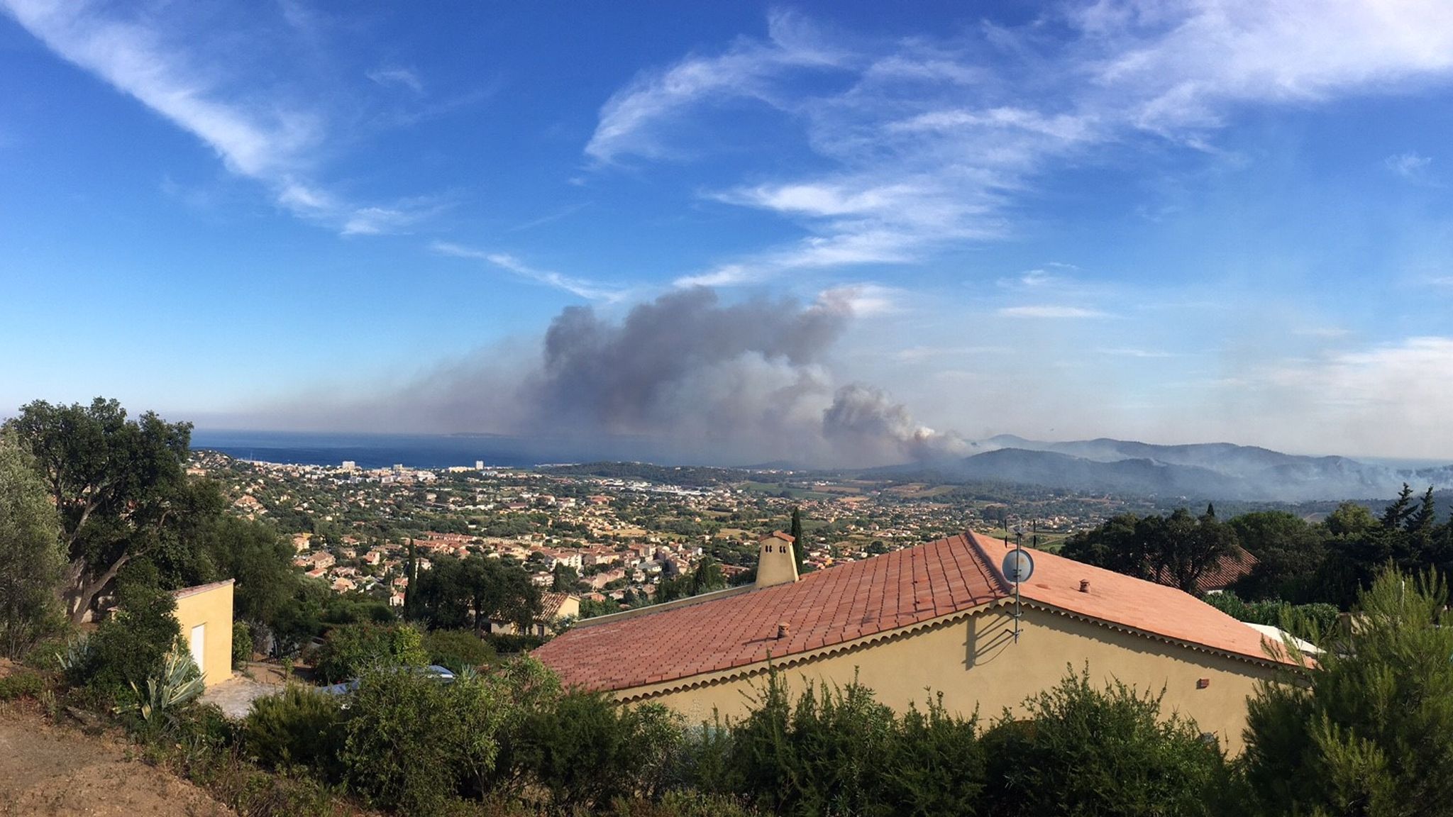 French fires force evacuation of 12,000 people | World News | Sky News