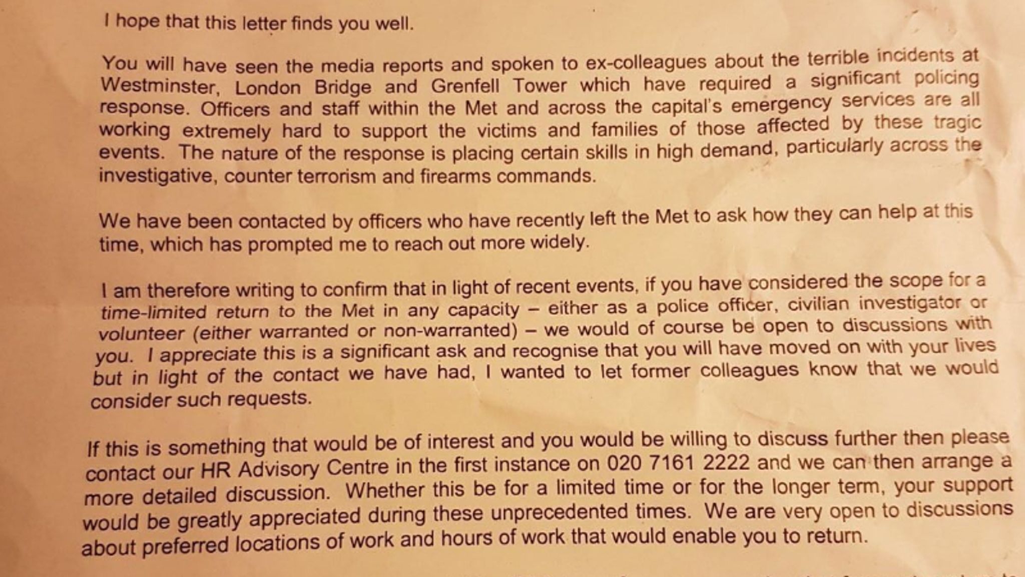 Met Police asks retired detectives to return amid staffing crisis | UK ...