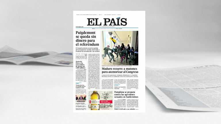 Today's front pages from around the world | News UK Video News | Sky News