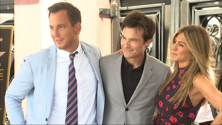 Friends celebrate Jason Bateman's Hollywood star | News UK Video News ...