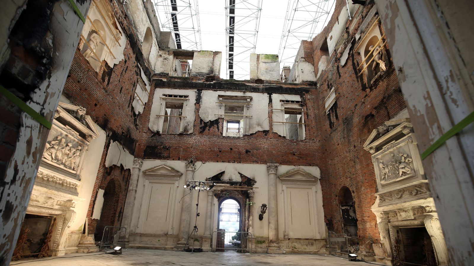 Restoration of Clandon Park causes controversy | UK News | Sky News