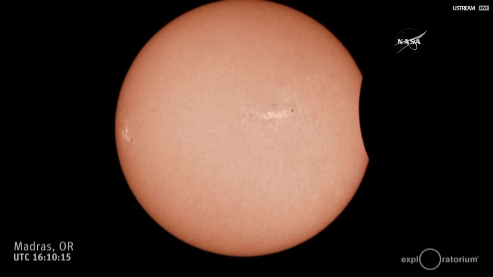 Going, going... NASA video of sun during eclipse | News UK Video News ...