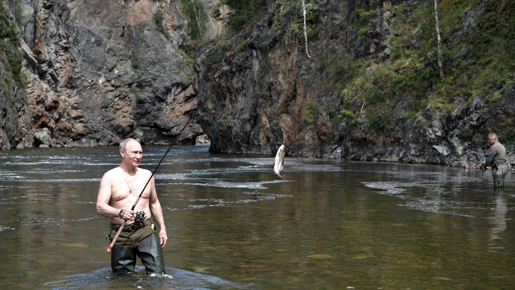 Vladimir Putin's latest display of machismo | World News | Sky News