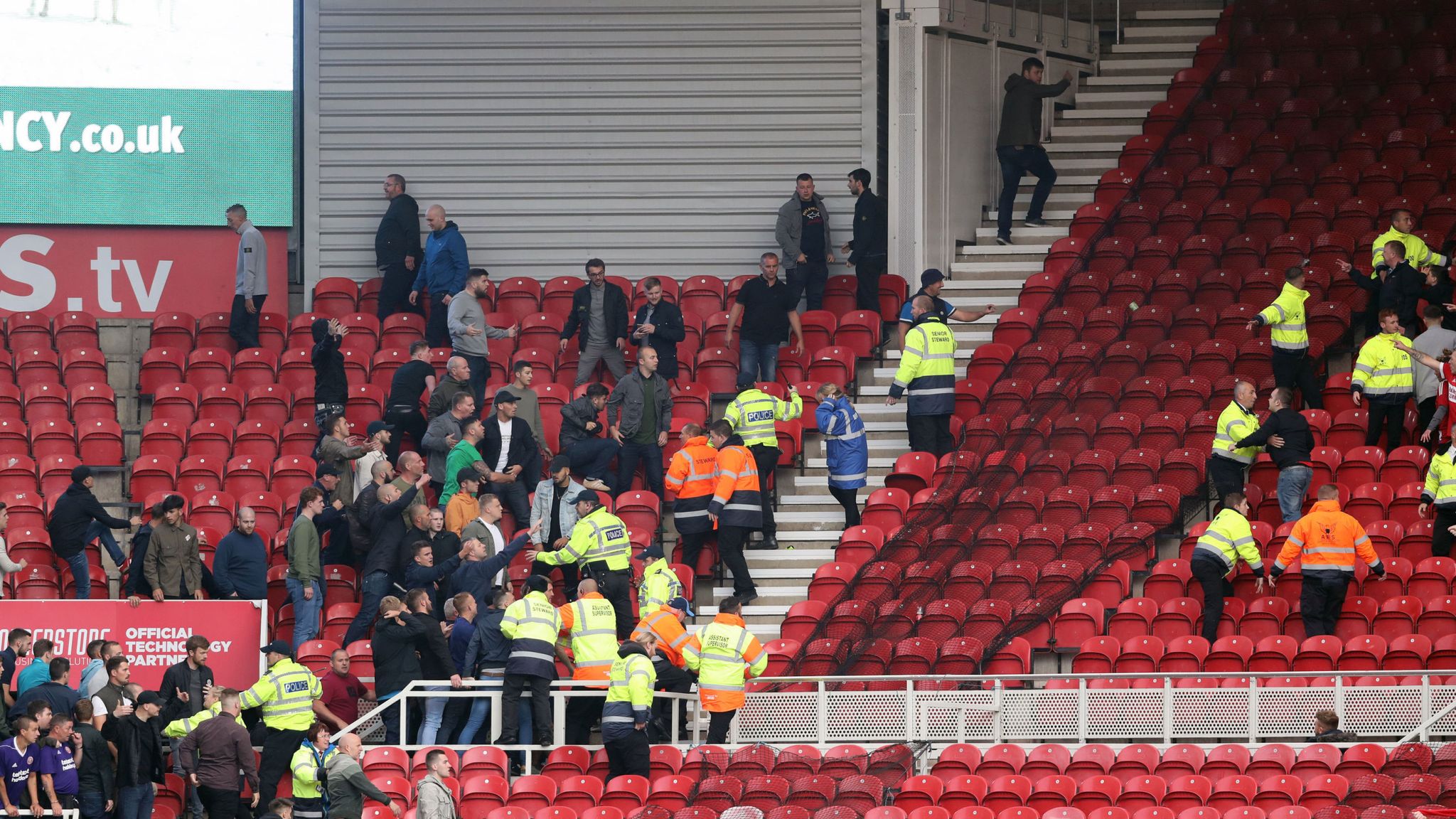 Children injured in post-match football brawl | UK News | Sky News