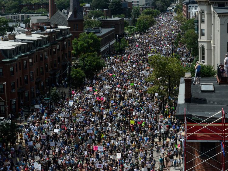 Boston police arrest 27 people at 'free speech' rally