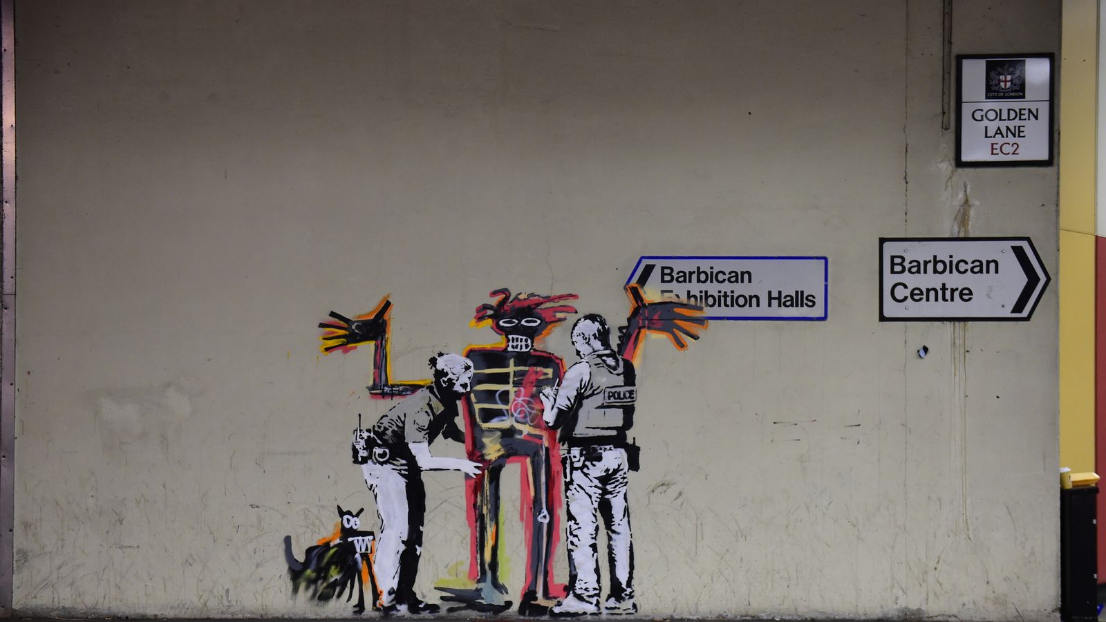 New Banksy murals appear in tunnel near Barbican Centre in London | UK ...