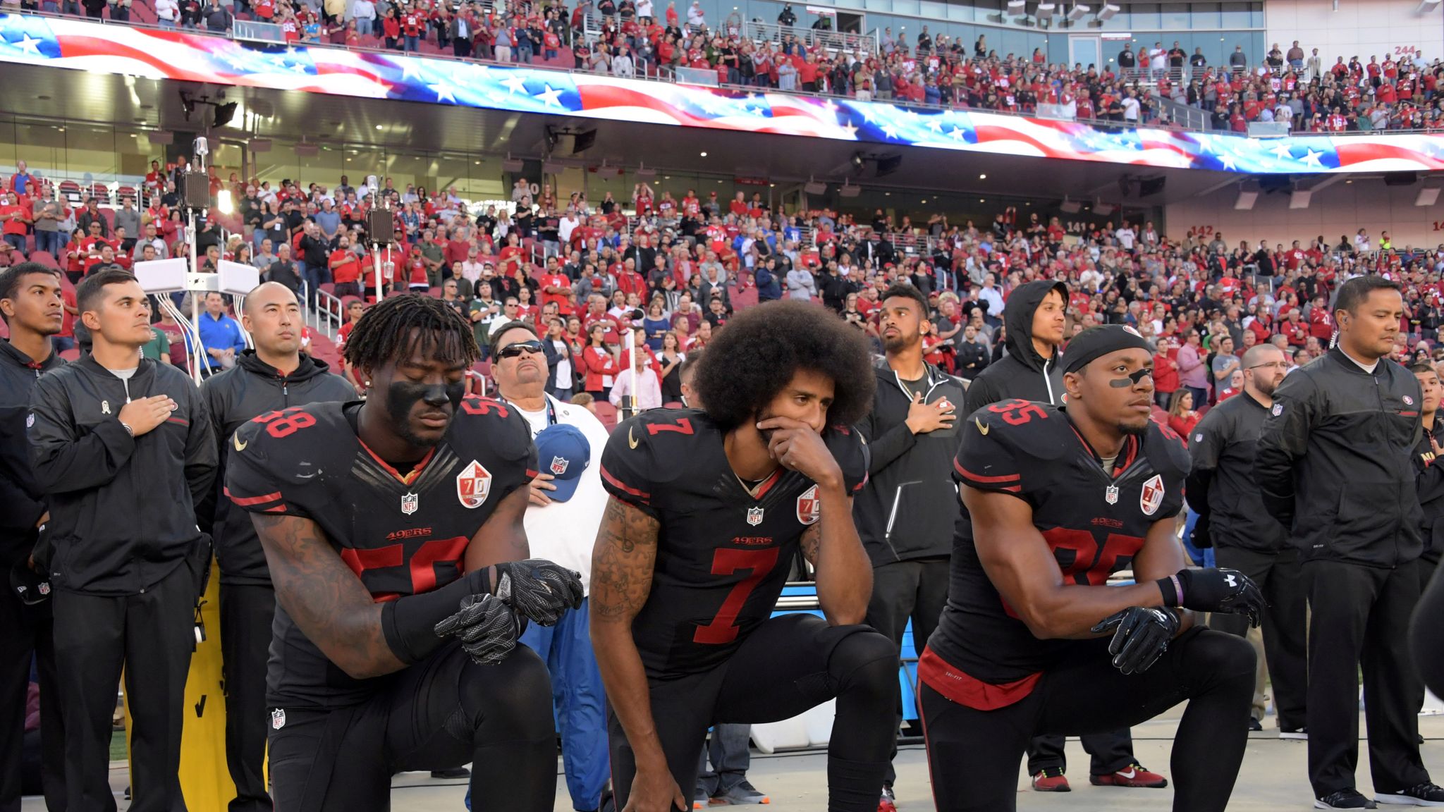Donald Trump urges NFL boycott as Wembley stars #takeaknee during ...