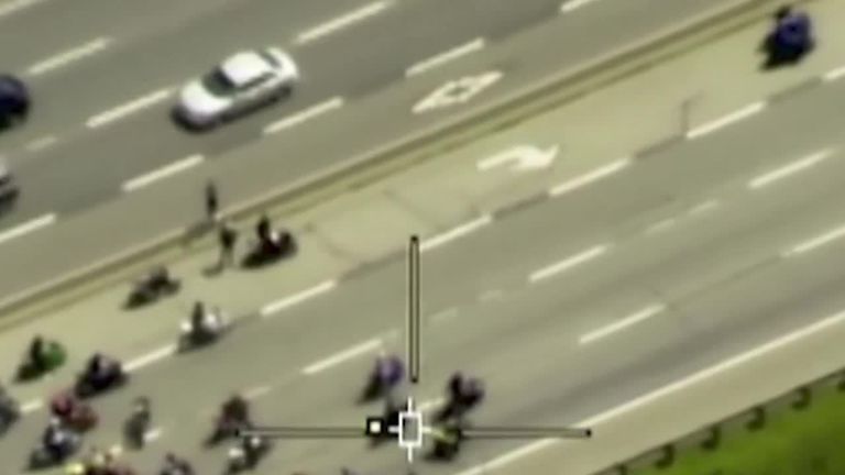 Canadian cops crack down on bike stunt riders | World News | Sky News