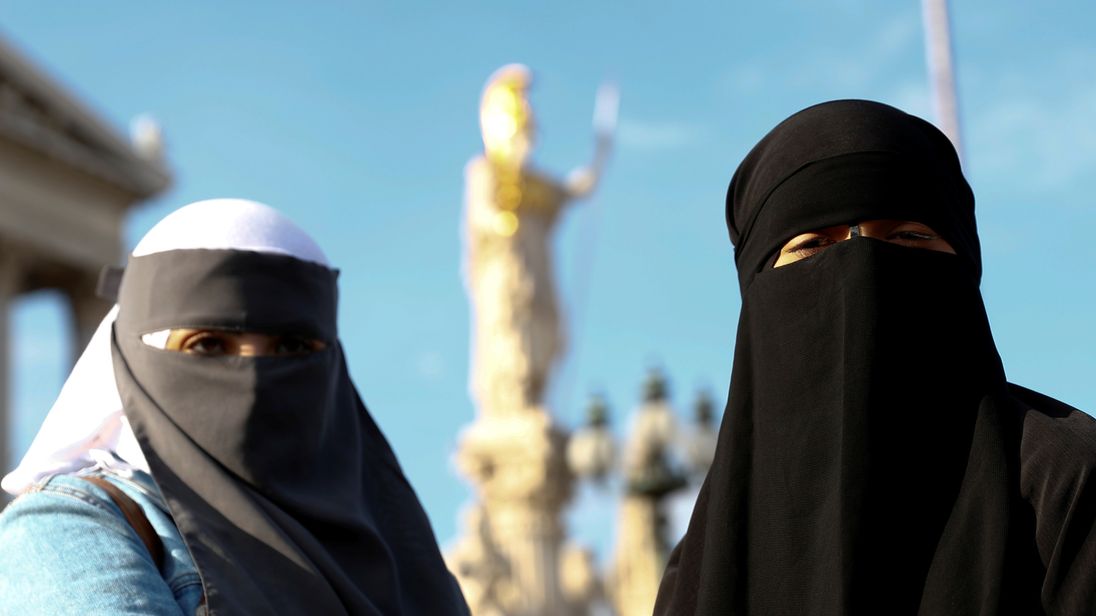 Man wearing shark suit cautioned under Austria's burka ban