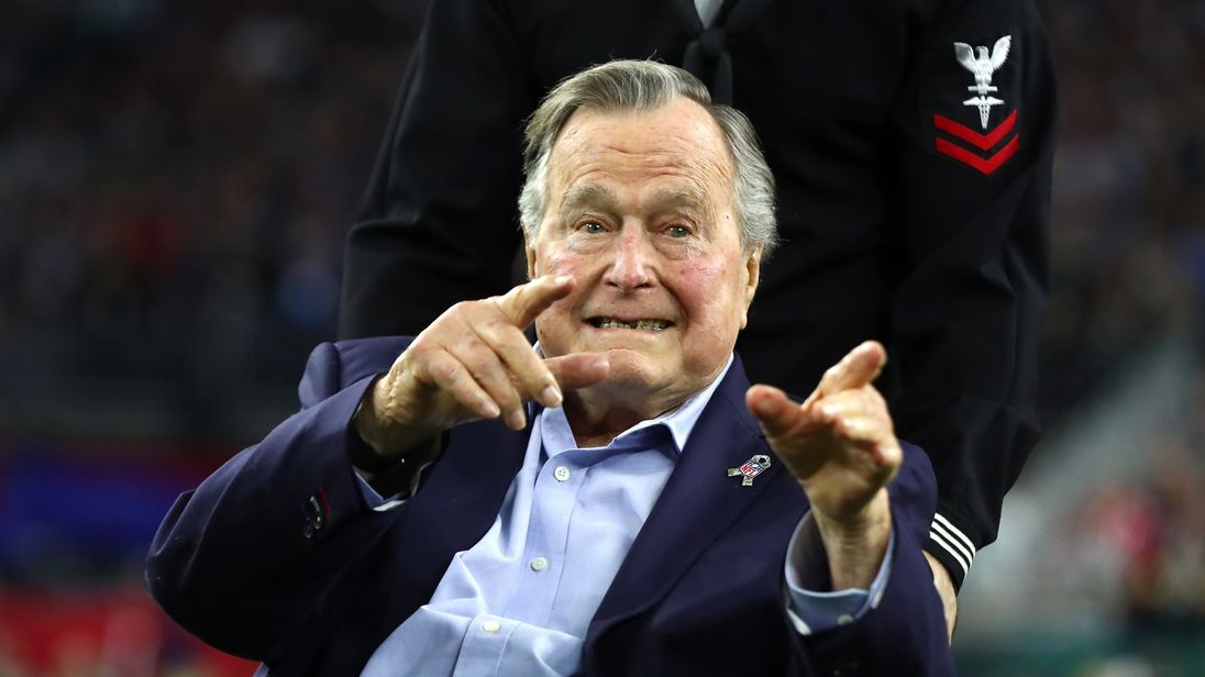 Former US president George HW Bush in new apology for 'patting women's ...