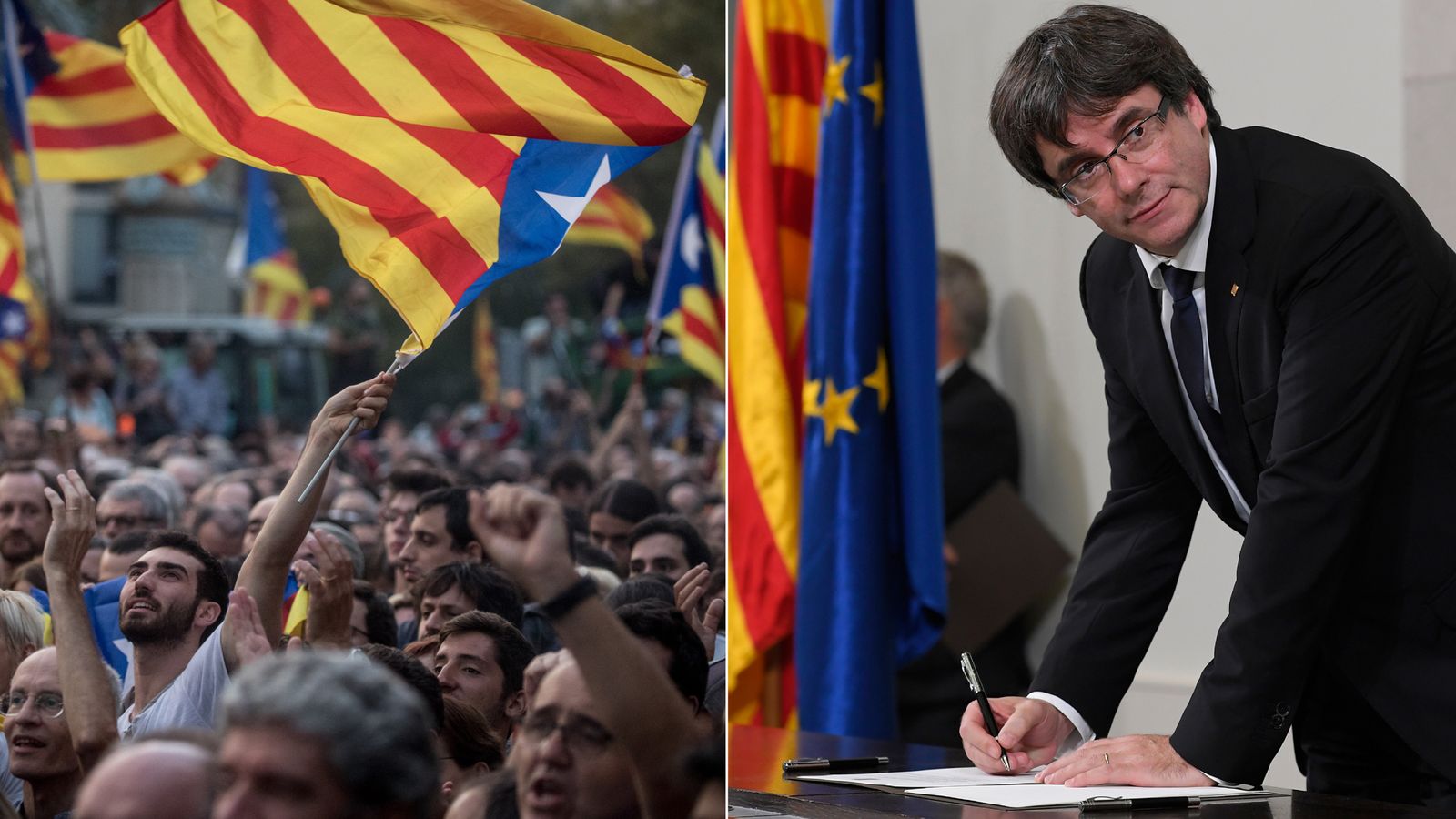 Spain calls emergency meeting after Catalonia declares independence ...