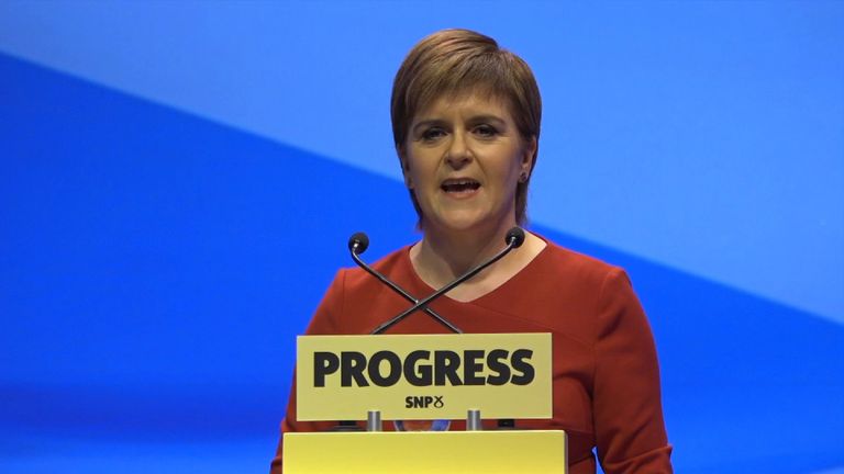 Nicola Sturgeon holds back the lozengers - and referendum threat - for ... Nicola Sturgeon holds back the lozengers - and referendum threat - for ...