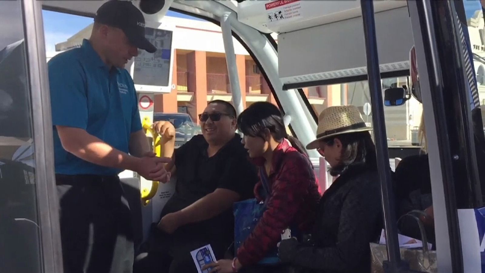 Driverless bus in crash after two hours on road in Las Vegas | World ...