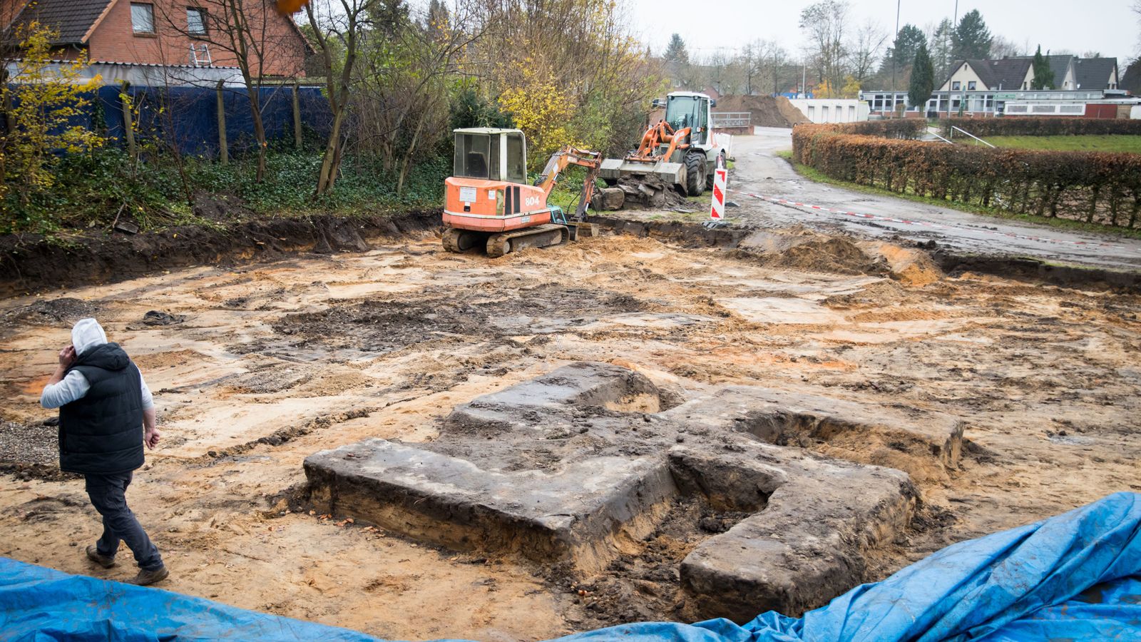 Giant swastika to be destroyed with jackhammers | World News | Sky News