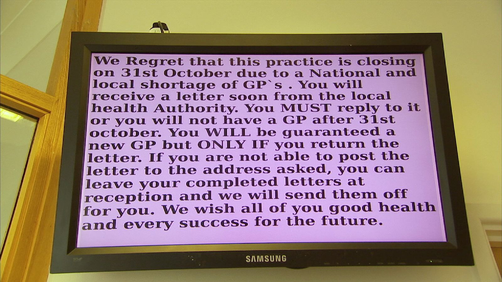 Doctors warn patients are in danger as GP shortage forces clinic to ...