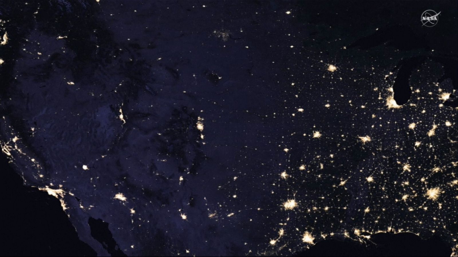 Lights at night show world is getting brighter | World News | Sky News