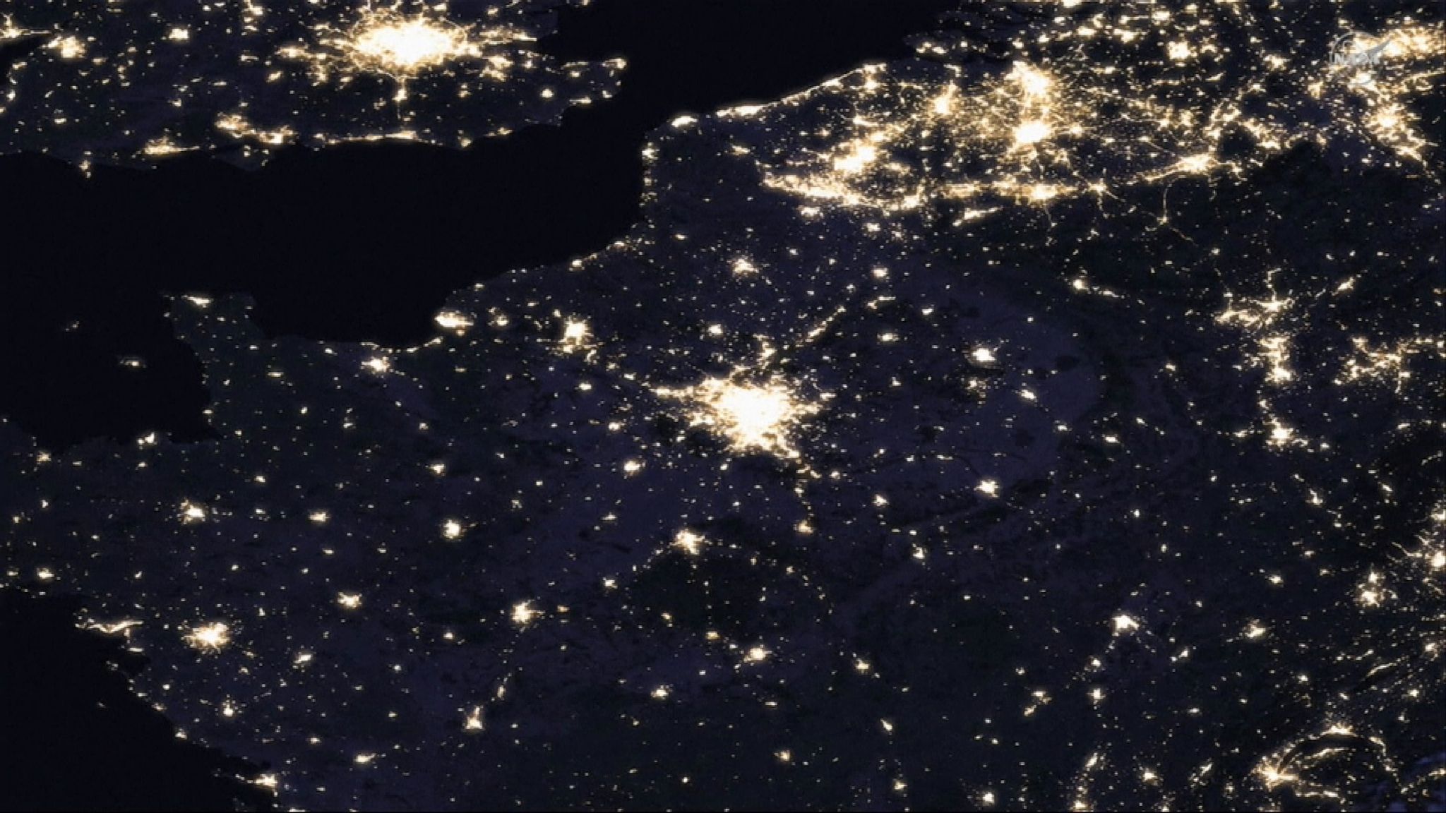 Lights at night show world is getting brighter | World News | Sky News