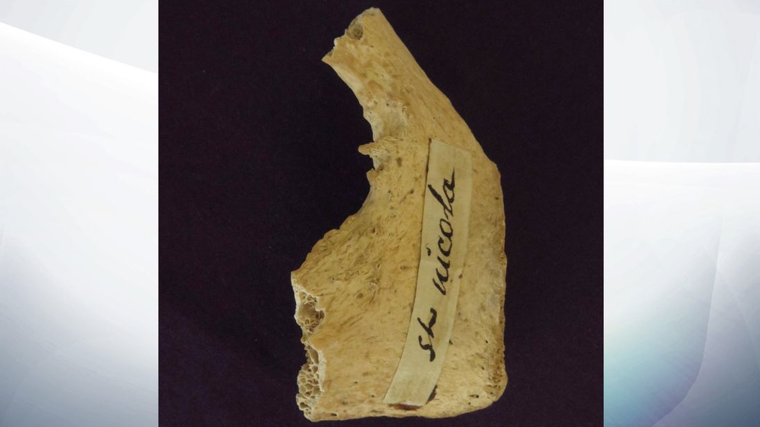 Fourth century bone fragment could be from 'Father Christmas saint'