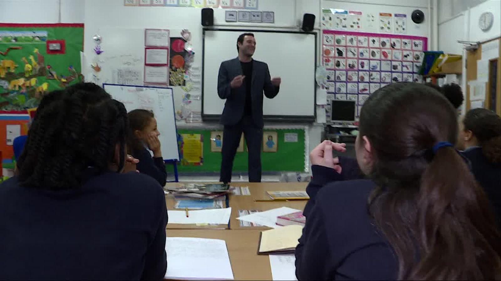 Poet's hip hop rap inspires kids in classroom | News UK Video News ...