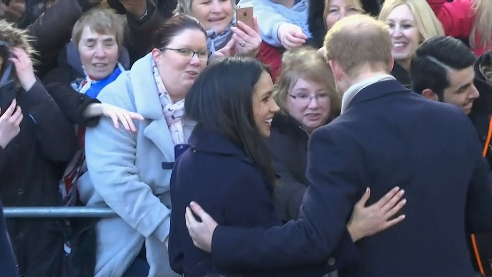 Meghan gets warm welcome on first Royal engagement | UK News | Sky News