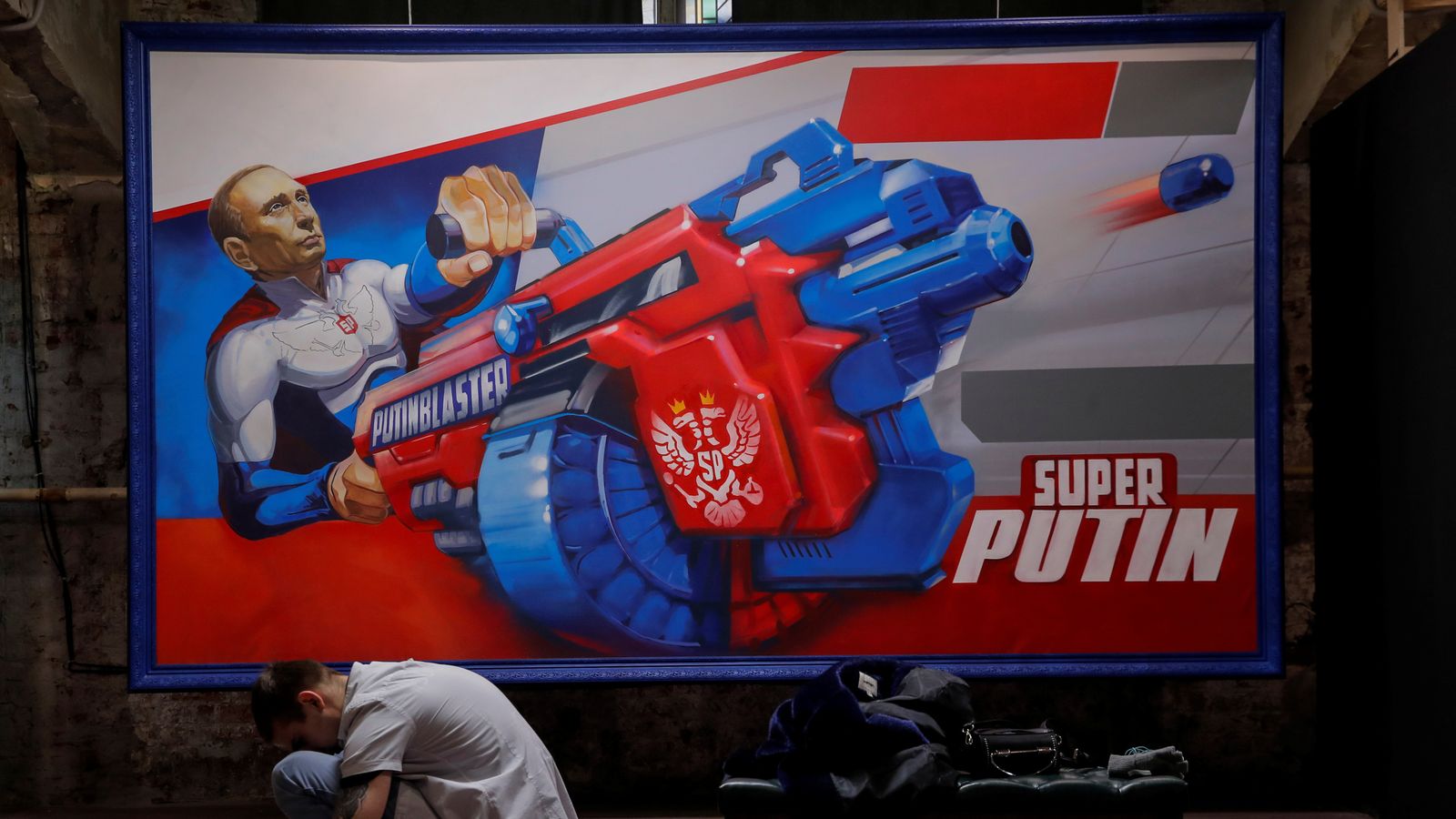'SUPERPUTIN' exhibition opens in Moscow | World News | Sky News