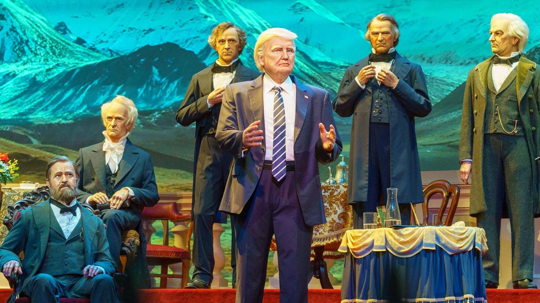 Disney unveils Donald Trump robot at Florida park | Offbeat News | Sky News