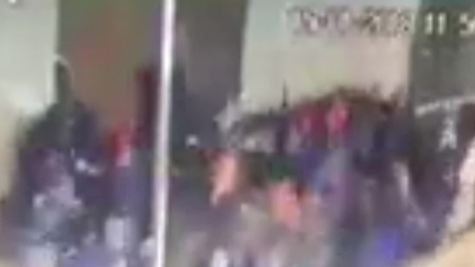 Moment stock exchange floor collapses | News UK Video News | Sky News