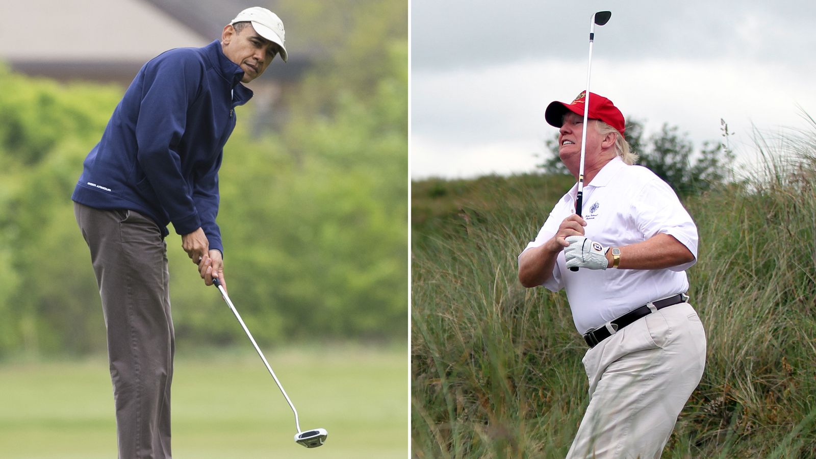 Trump physical sparks 'girther' movement questioning President's height ...