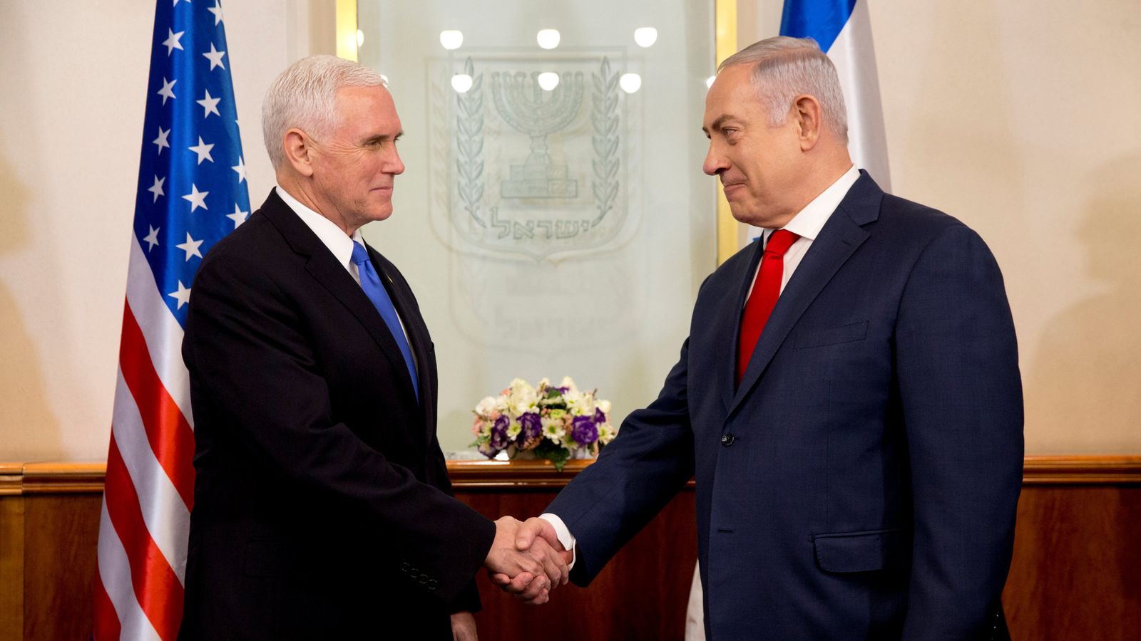 Pence proud 'to be in Israel's capital Jerusalem' as he meets Netanyahu ...