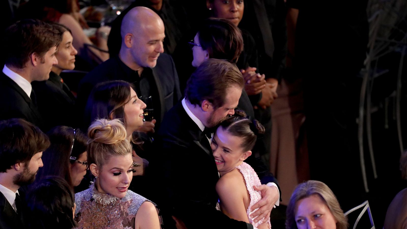 Selfies and group hugs at the SAG Awards | Ents & Arts News | Sky News