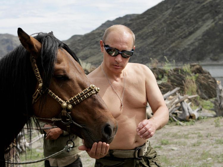 Bare Chested Vladimir Putin Plunges Into Icy Lake In Latest Macho Photo Op