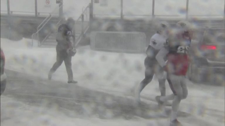 Patriots battle the snow! | Video | Watch TV Show | Sky Sports