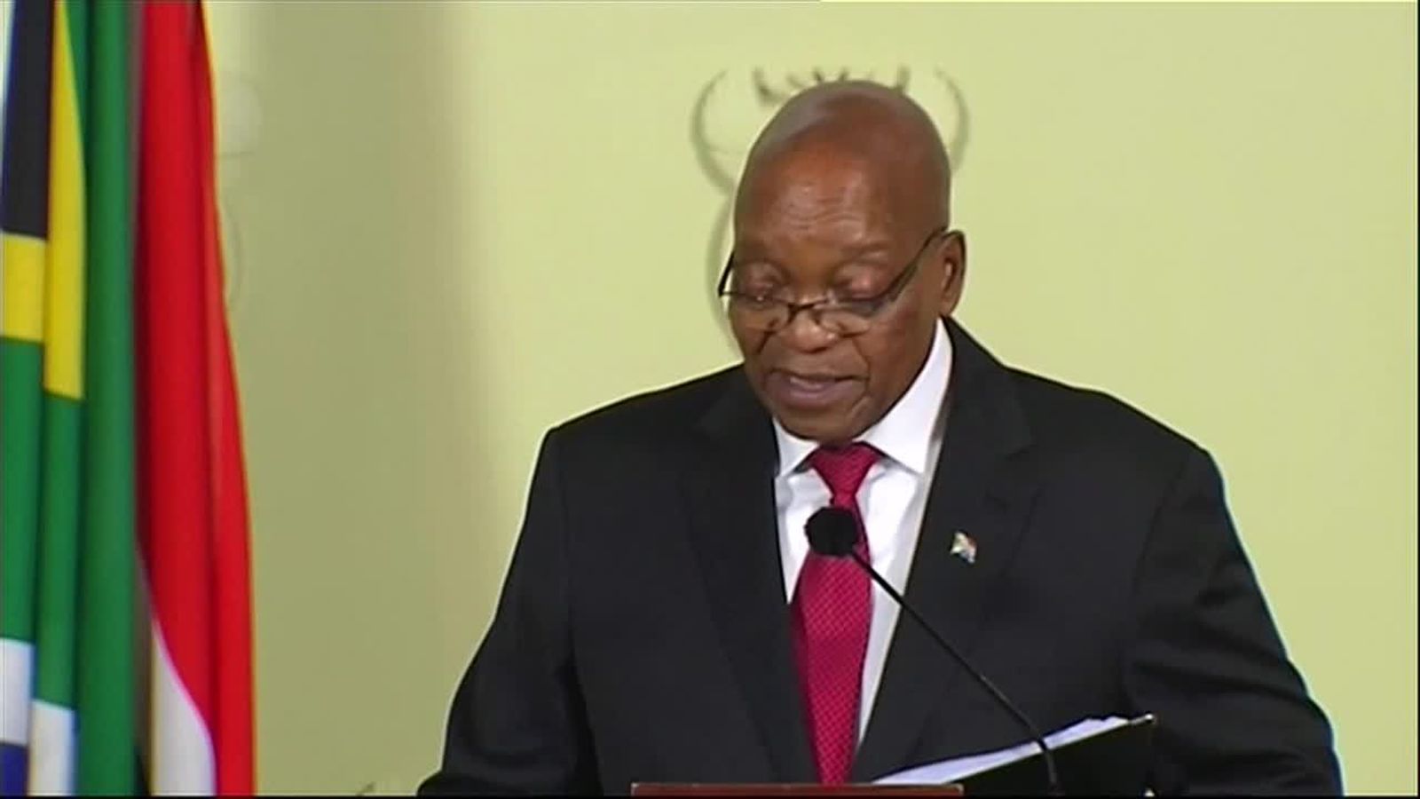 Moment Zuma stepped down as president | News UK Video News | Sky News