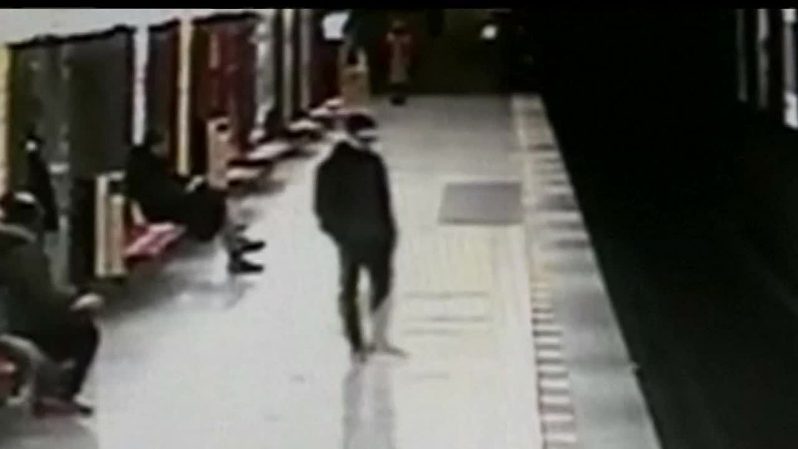 Toddler rescued from train tracks | News UK Video News | Sky News