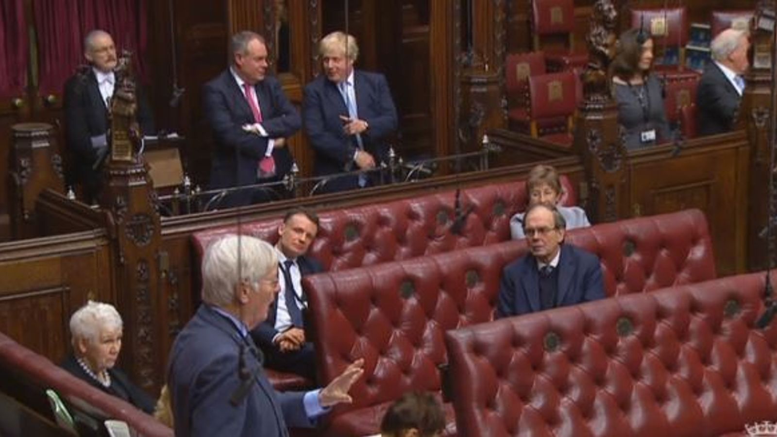 Boris Johnson watches on as he's branded 'disgrace' in House of Lords ... Boris Johnson watches on as he's branded 'disgrace' in House of Lords ...