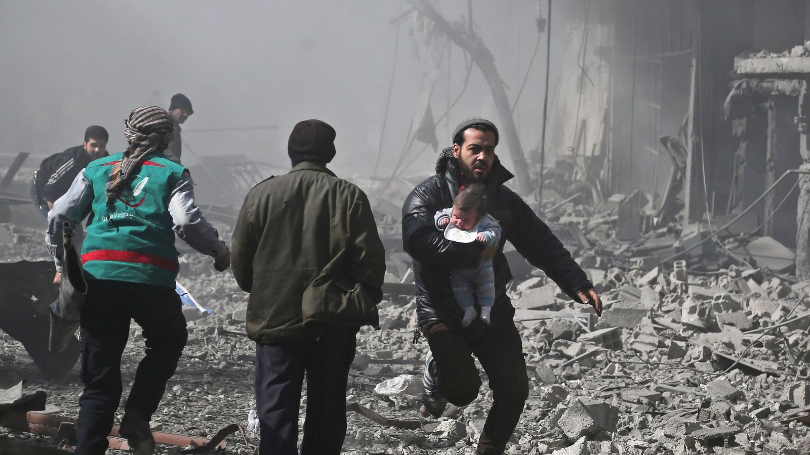 Airstrikes and rocket fire 'kill 71' in Syrian rebel enclave | World ...