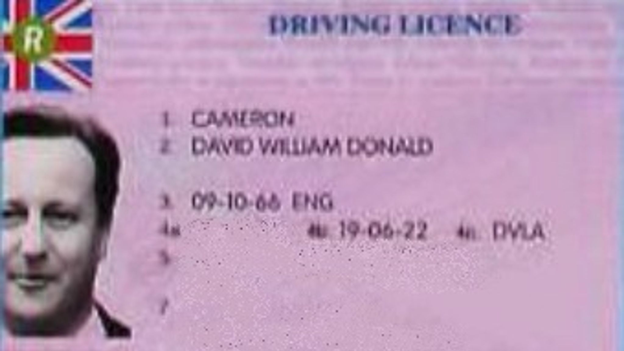 Gang who made a fake David Cameron driving licence are jailed | UK News ...
