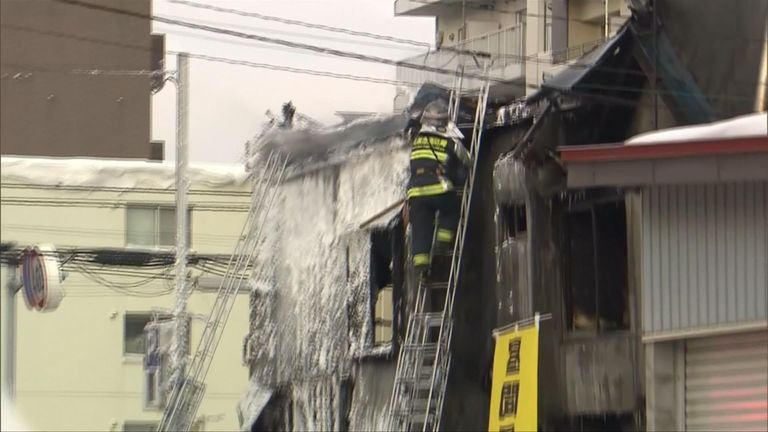 11 killed as fire tears through old people's home in Japan | World News ...