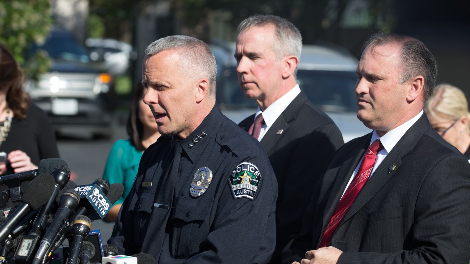 Cyclist 'bleeding profusely' after Austin blast | US News | Sky News