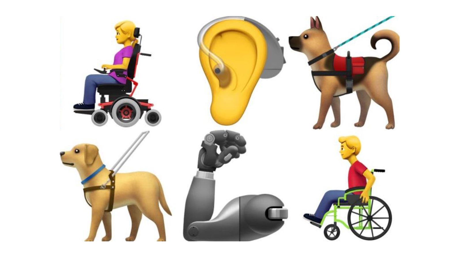 Apple proposes 13 new emojis to represent people with disabilities ...