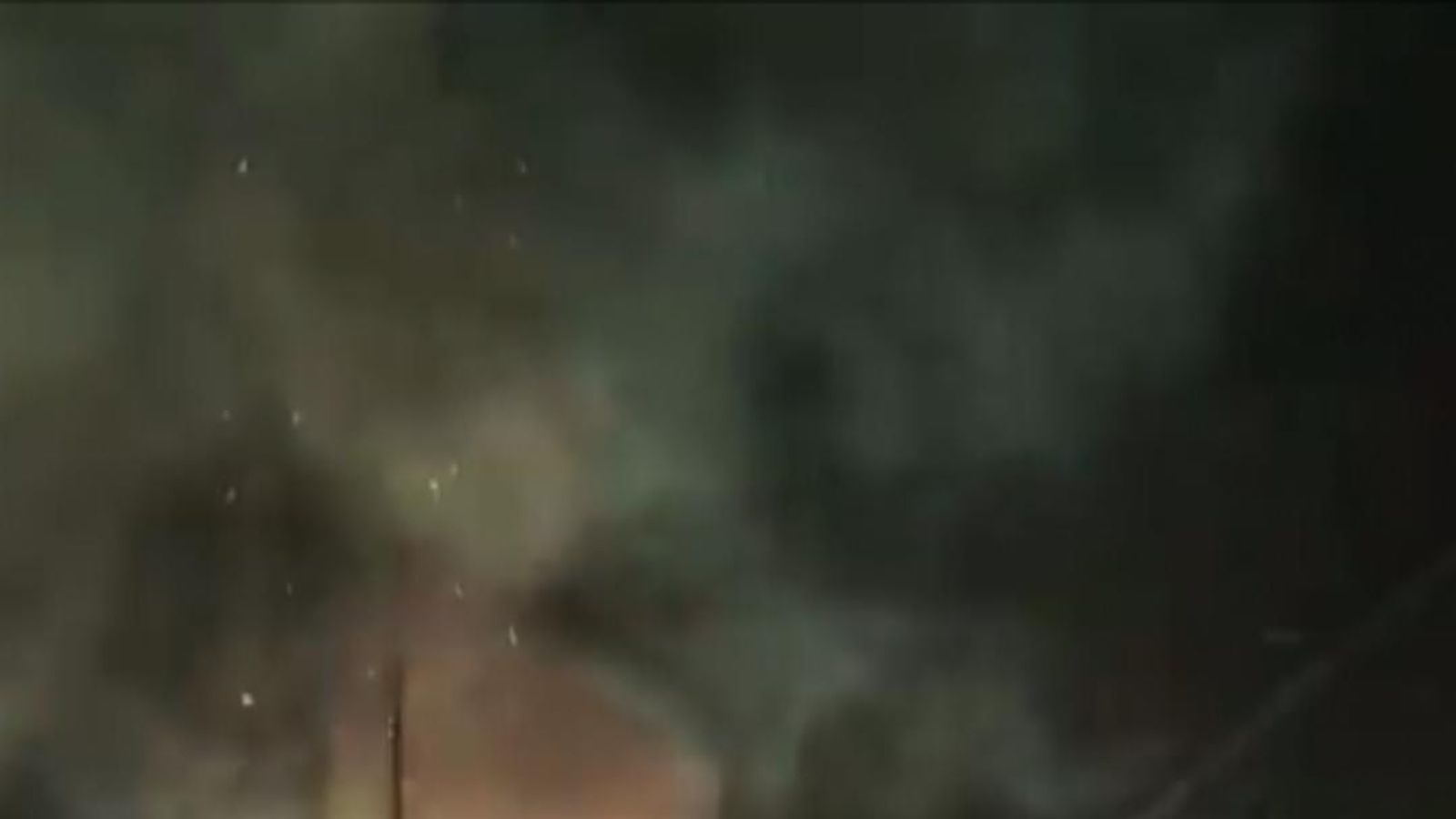 Substation fire sparks explosion | News UK Video News | Sky News