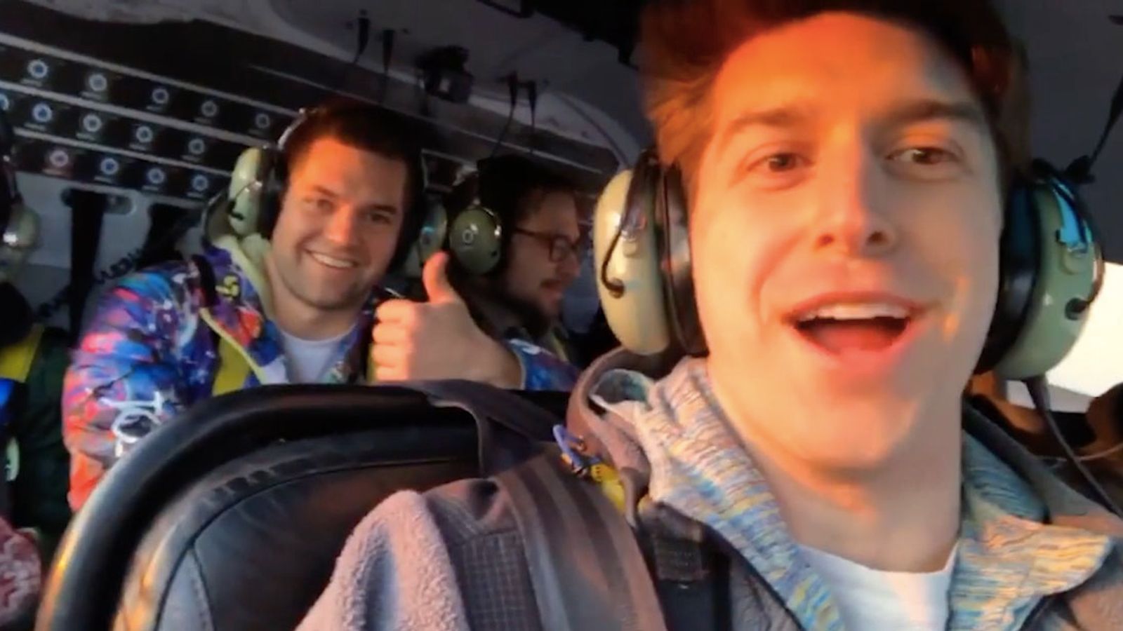 On board the helicopter | US News | Sky News