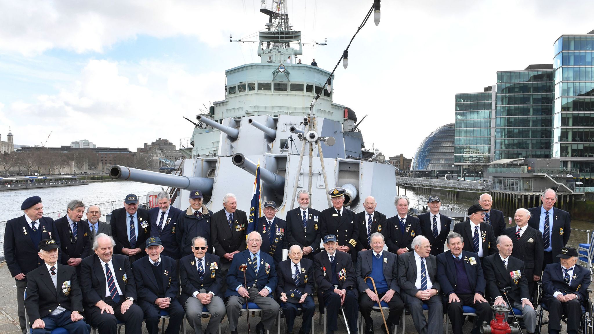 Historic warship HMS Belfast reaches 80th birthday | UK News | Sky News