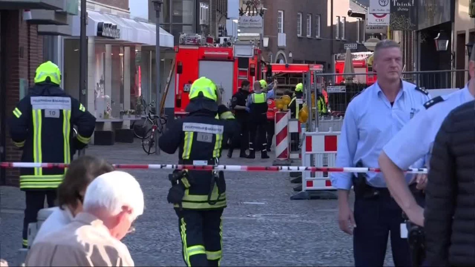 Emergency crews at Germany crash scene | News UK Video News | Sky News