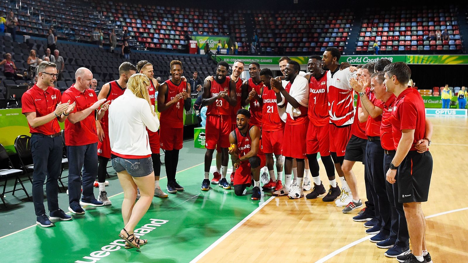 British basketball players to marry after on-court proposal at ...